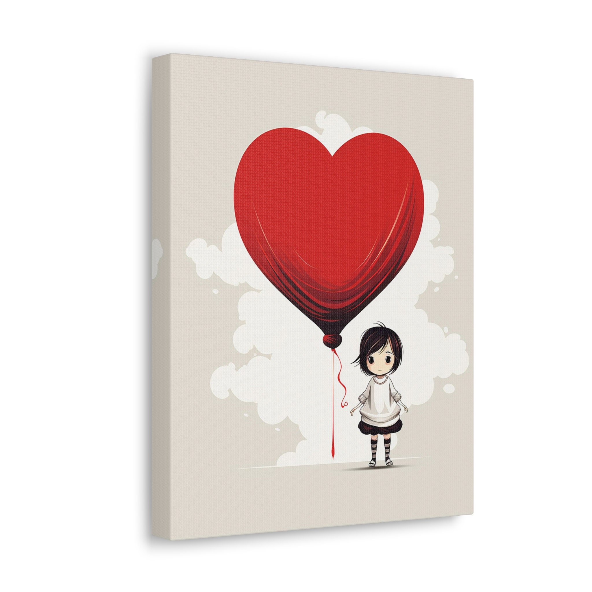 Valentine Canvas Art, Couple Wall Art, Valentine Home Decor, Heart's ...