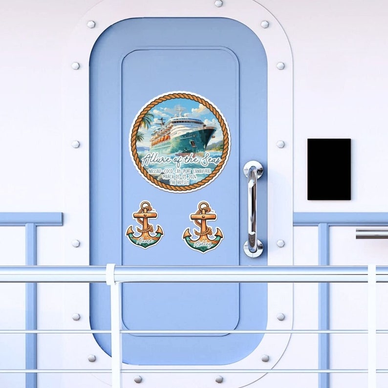 Personalized Cruise Door Magnet, Cruise Squad, Cruise Magnet, Cruise Gifts, Fridge Magnet ...