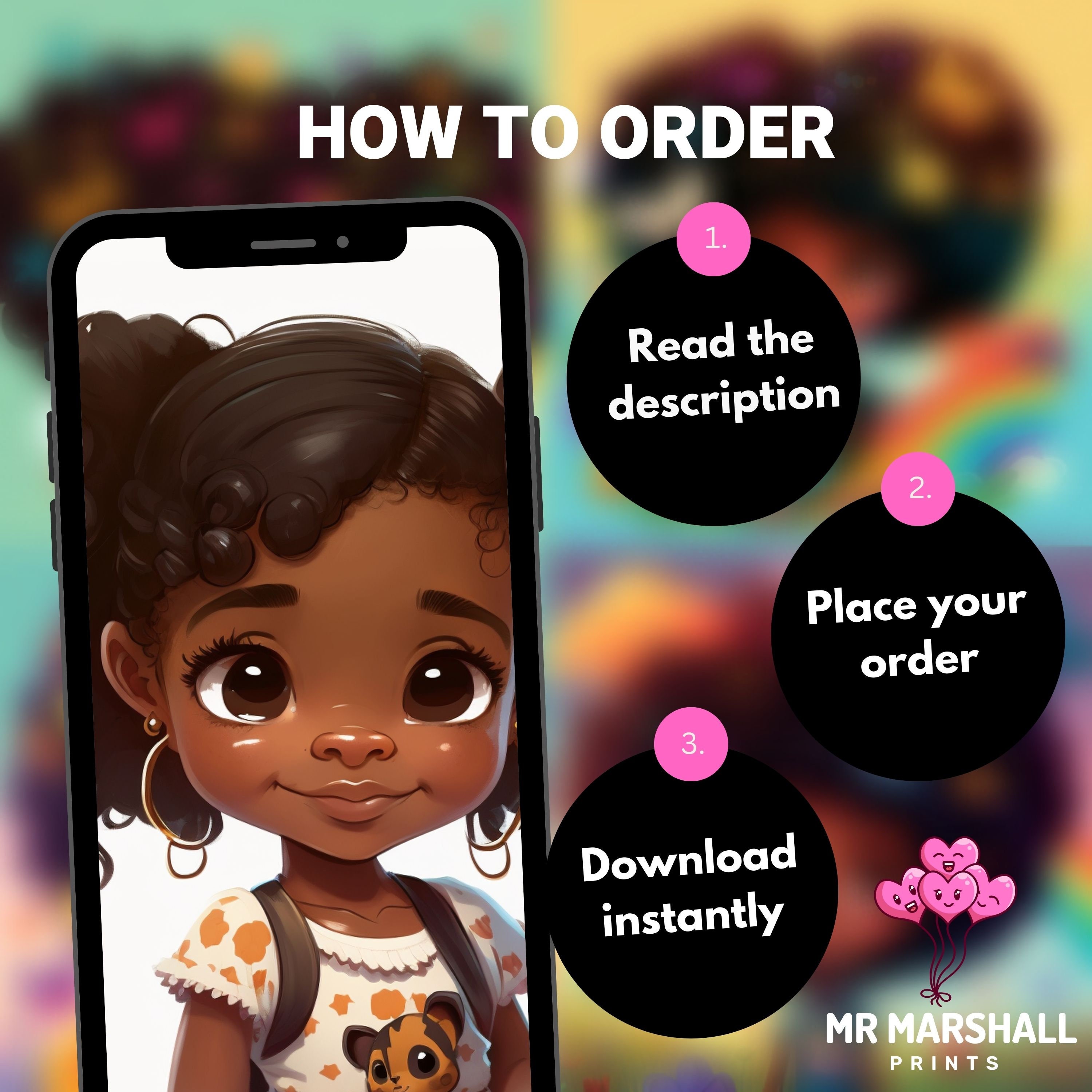 Black Girl Png Black Girl Clip Art Digital Download Bundle African American Art Etsy