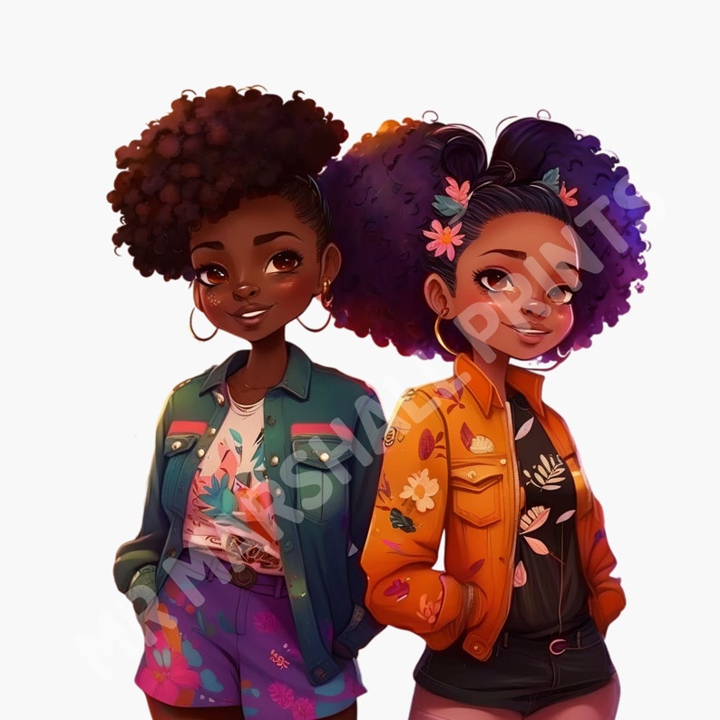 Black Girl Magic Png, Black Girl Clip Art, Digital Download Bundle ...