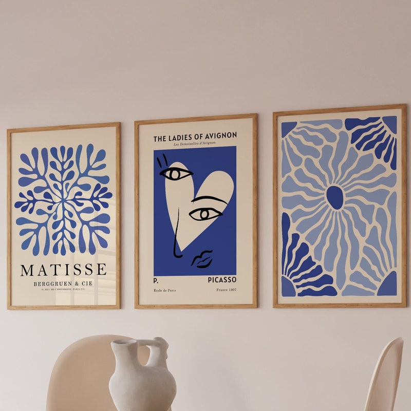 Royal Blue Wall Art - Etsy