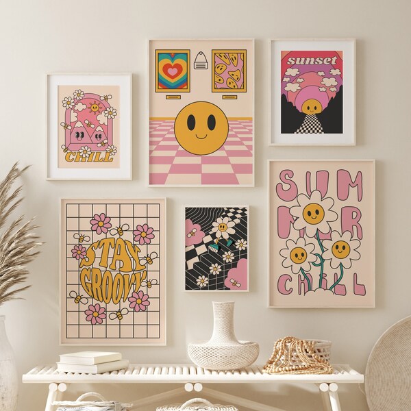 Preppy Framed Wall Art - Etsy Canada