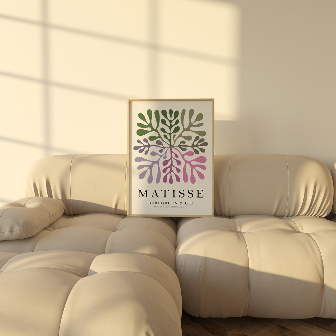 Danish Pastel Matisse Print for Gallery Wall Matisse Flower - Etsy