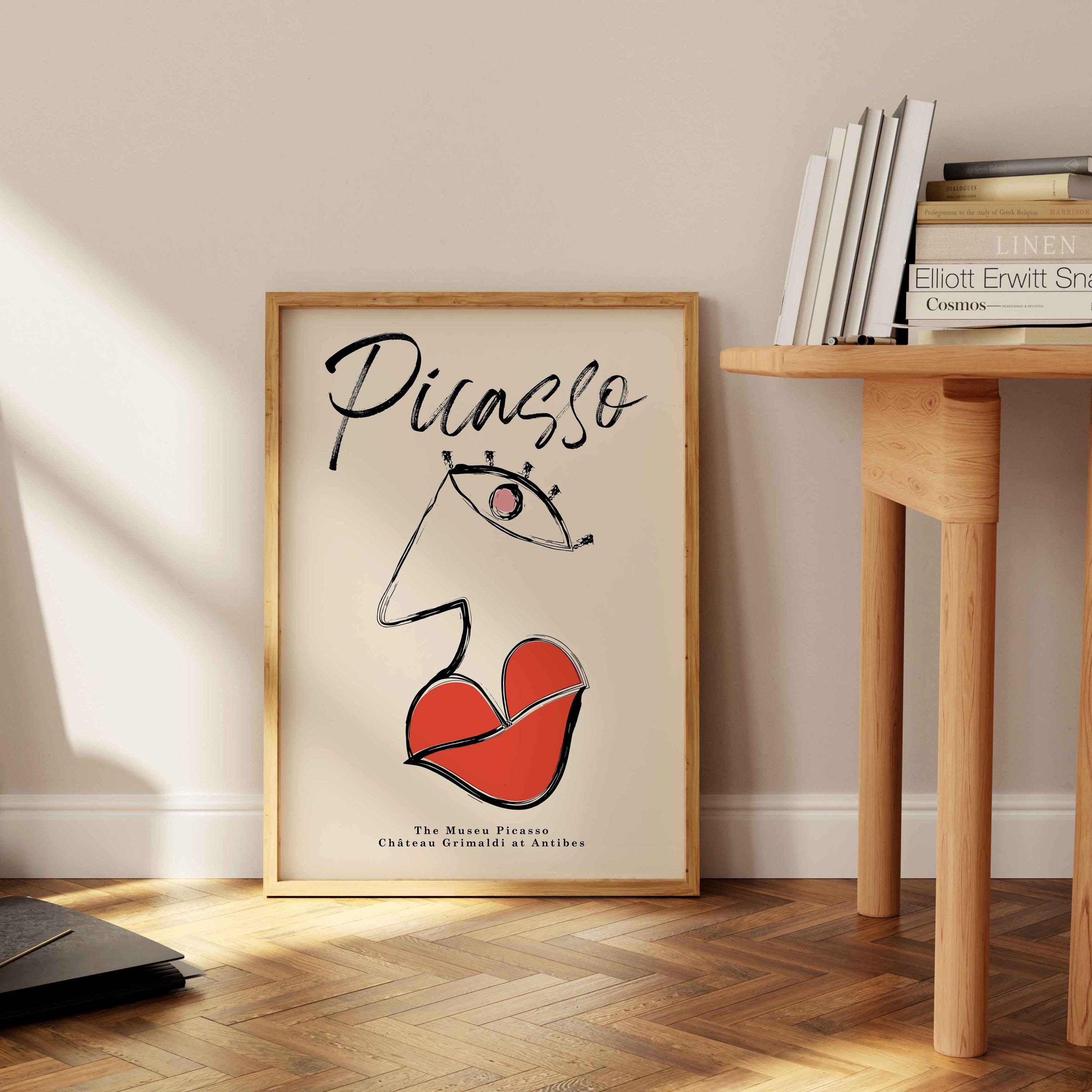 Picasso Art Print, Minimalist Line Art, Museum Exhibition Poster - Etsy