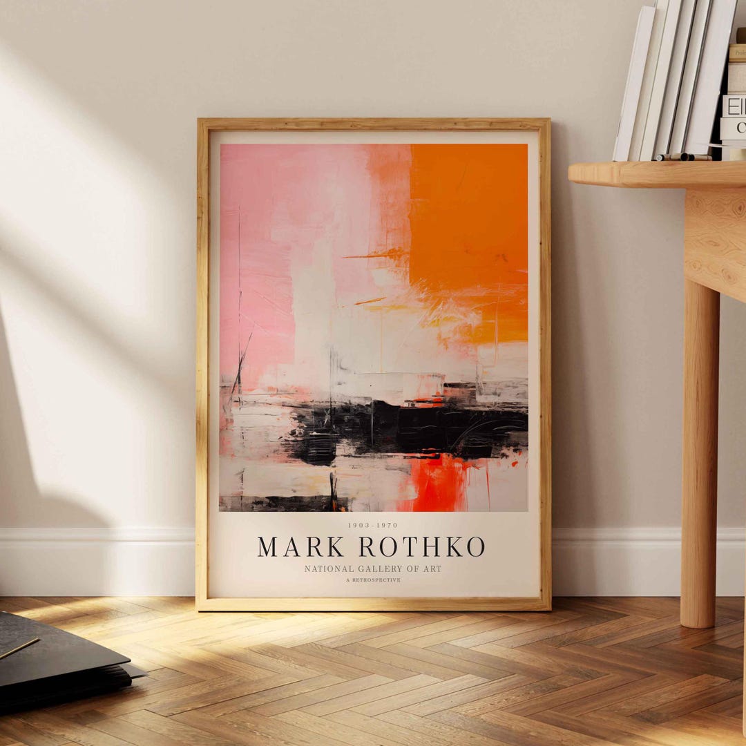 Mark Rothko Inspired Print, Modern Wall Decor, Minimalistic Painting ...