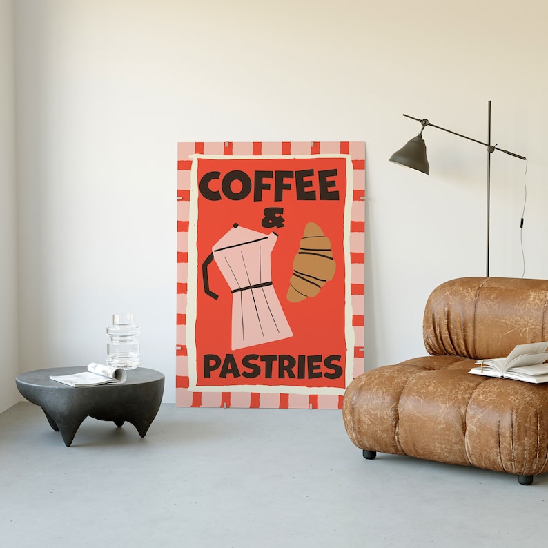 Espresso Coffee Poster, Modern Kitchen Art Print - Etsy