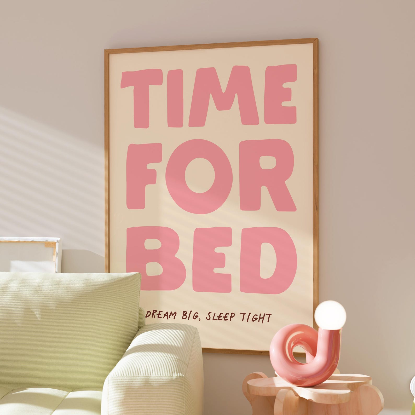 Time for Bed Print, Bedroom Wall Art, Funny Bedtime Decor - Etsy