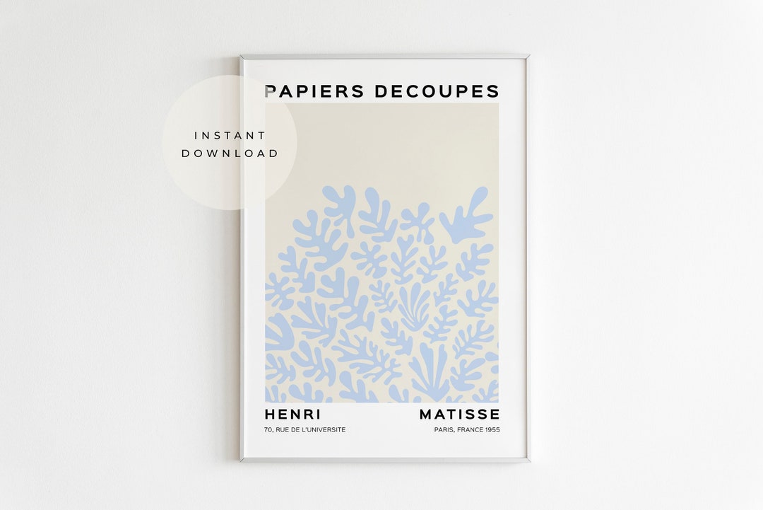 PRINTABLE Matisse Baby Blue Print, Matisse Wall Art, Pastel Art ...
