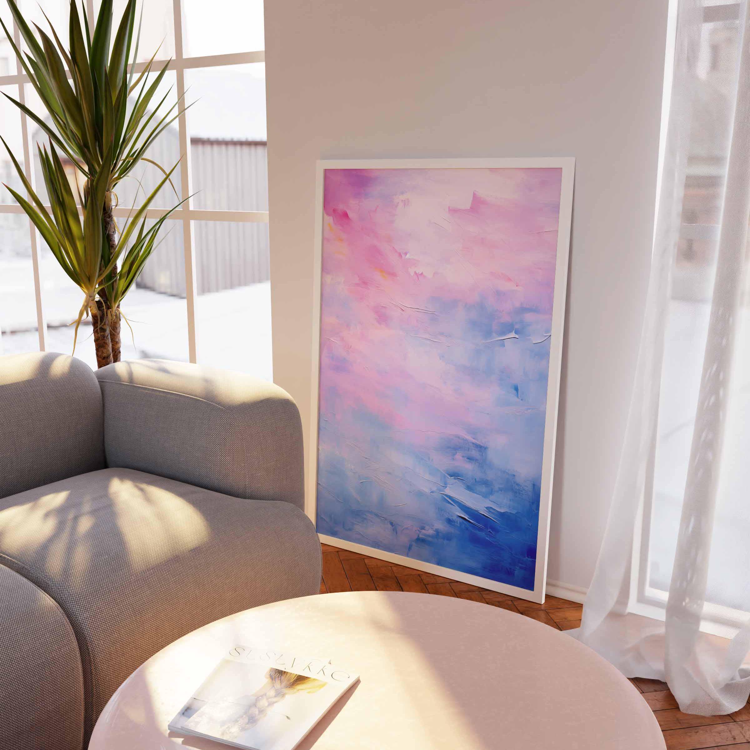 Abstract Rothko Art Print - Light Blue & Purple Wall Decor - Etsy