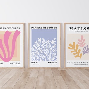 PRINTABLE Henri Matisse Colorful Print Set of 3, Set of Matisse Wall ...