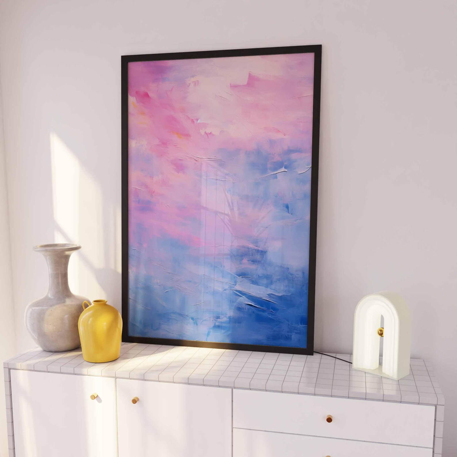 Abstract Rothko Art Print - Light Blue & Purple Wall Decor - Etsy