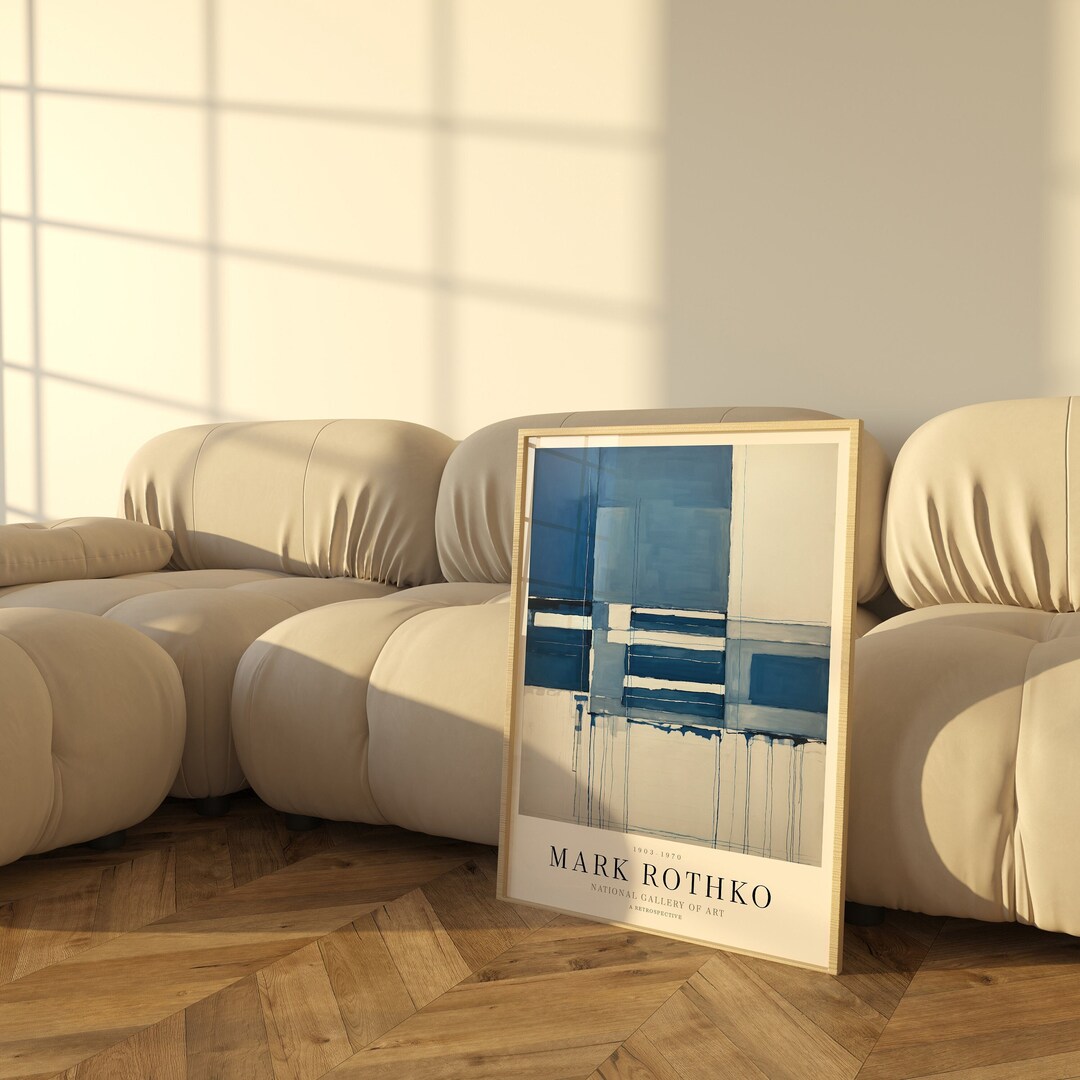 Mark Rothko Radiant Navy Blue Poster, Abstract Art, Modern Art, Gallery ...