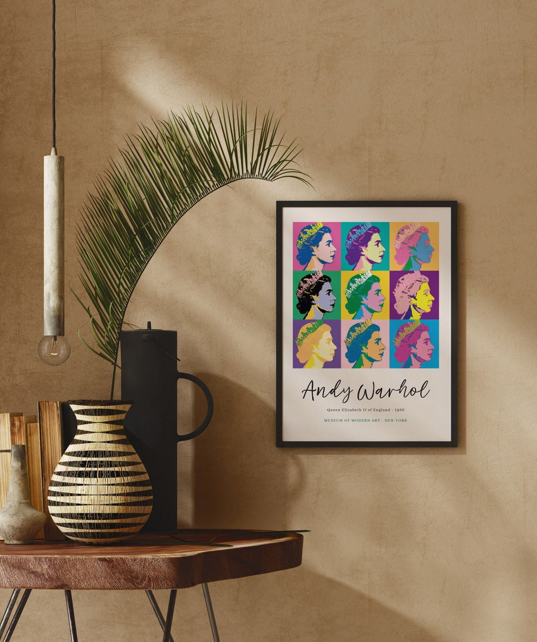 Andy Warhol Queen Elizabeth Poster, British Royal, Modern Warhol Print ...