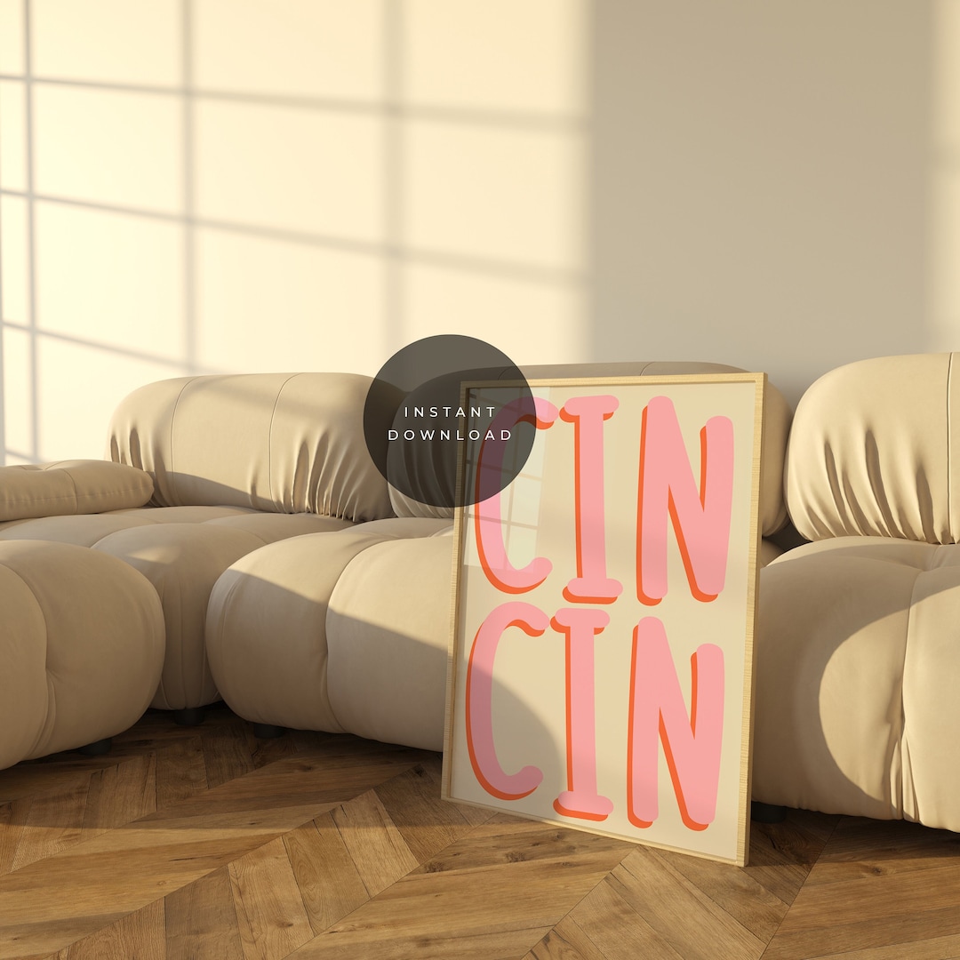 PRINTABLE Cin Cin Art Print, Cheers Definition Print, Typography Quote, Digital Kitchen Wall Art ...
