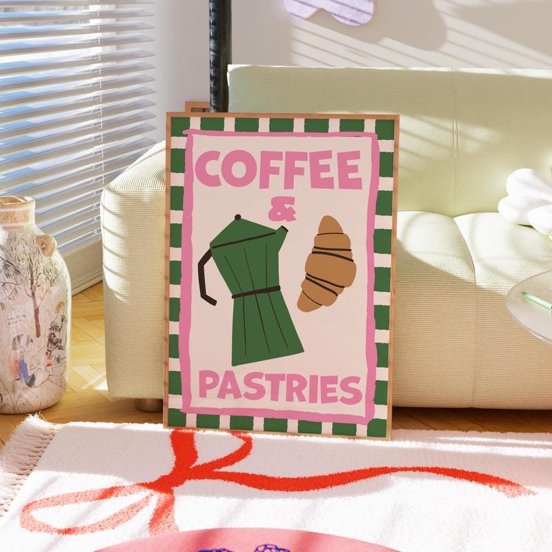 Cafe Poster - Etsy