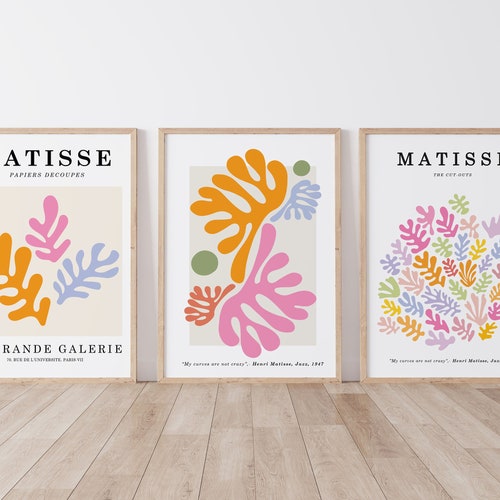 PRINTABLE Henri Matisse Colorful Print Set of 3 Set of - Etsy