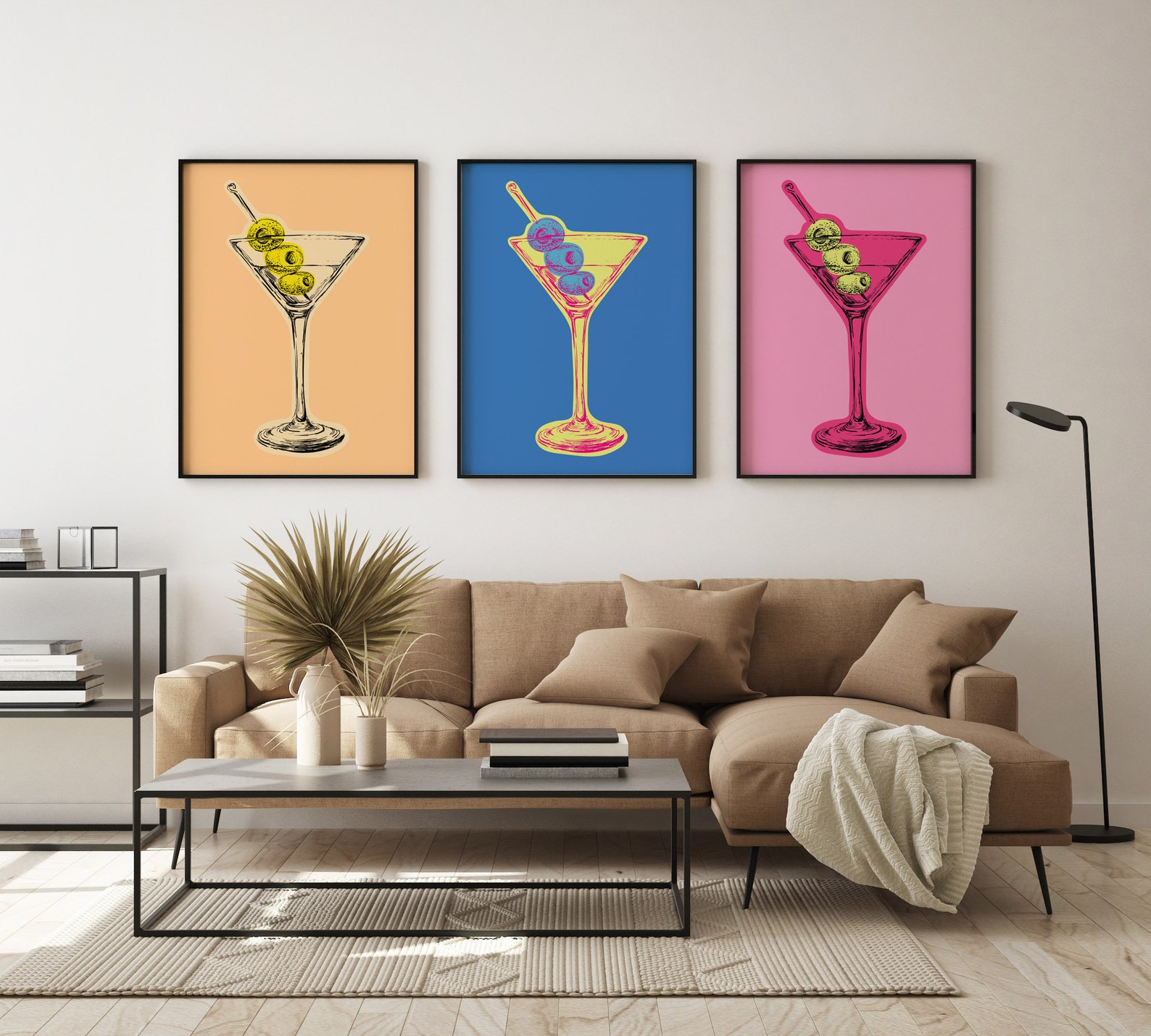 PRINTABLE Colorful Alcohol Print, Martini Drinks Print, Retro Wall Art ...