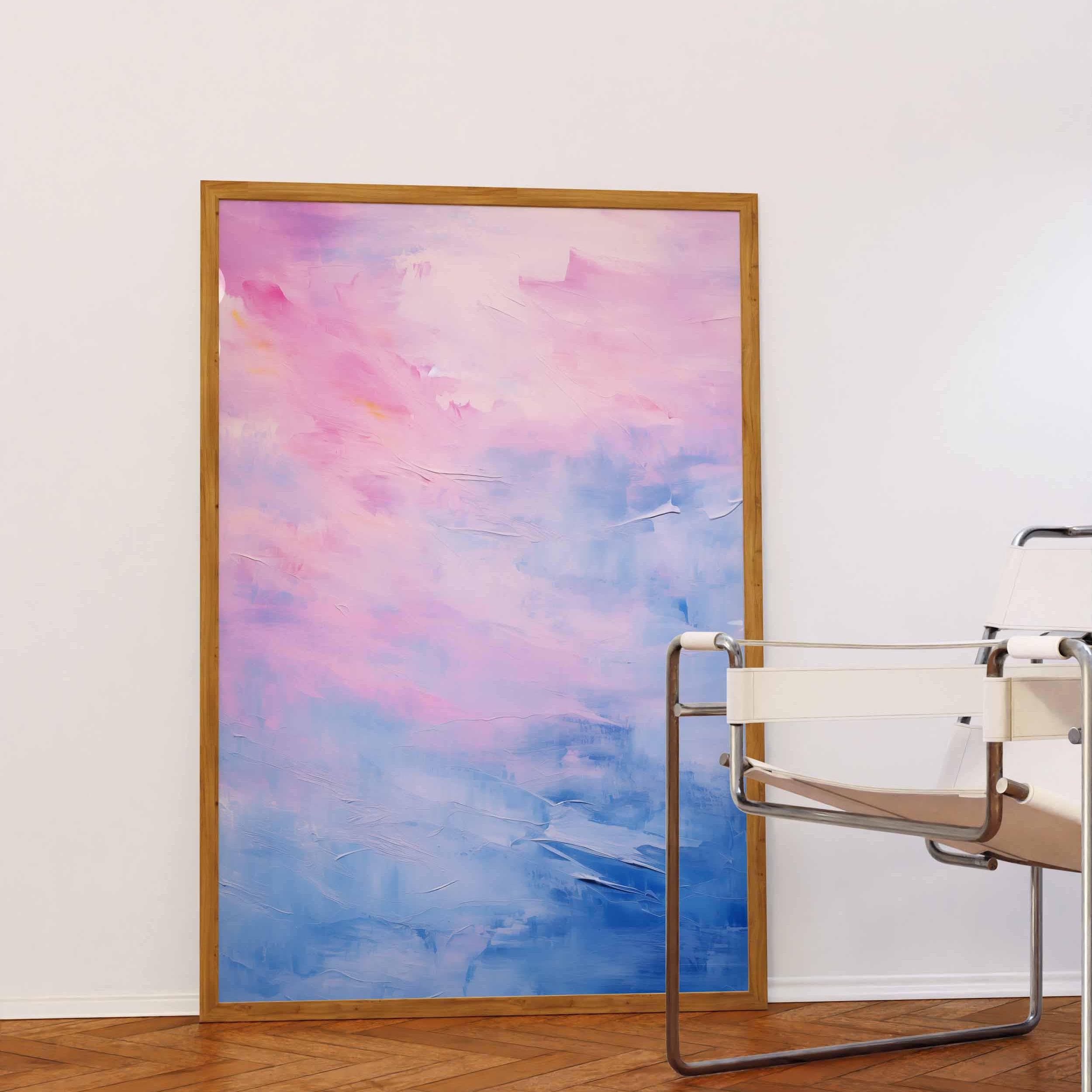 Abstract Rothko Art Print - Light Blue & Purple Wall Decor - Etsy
