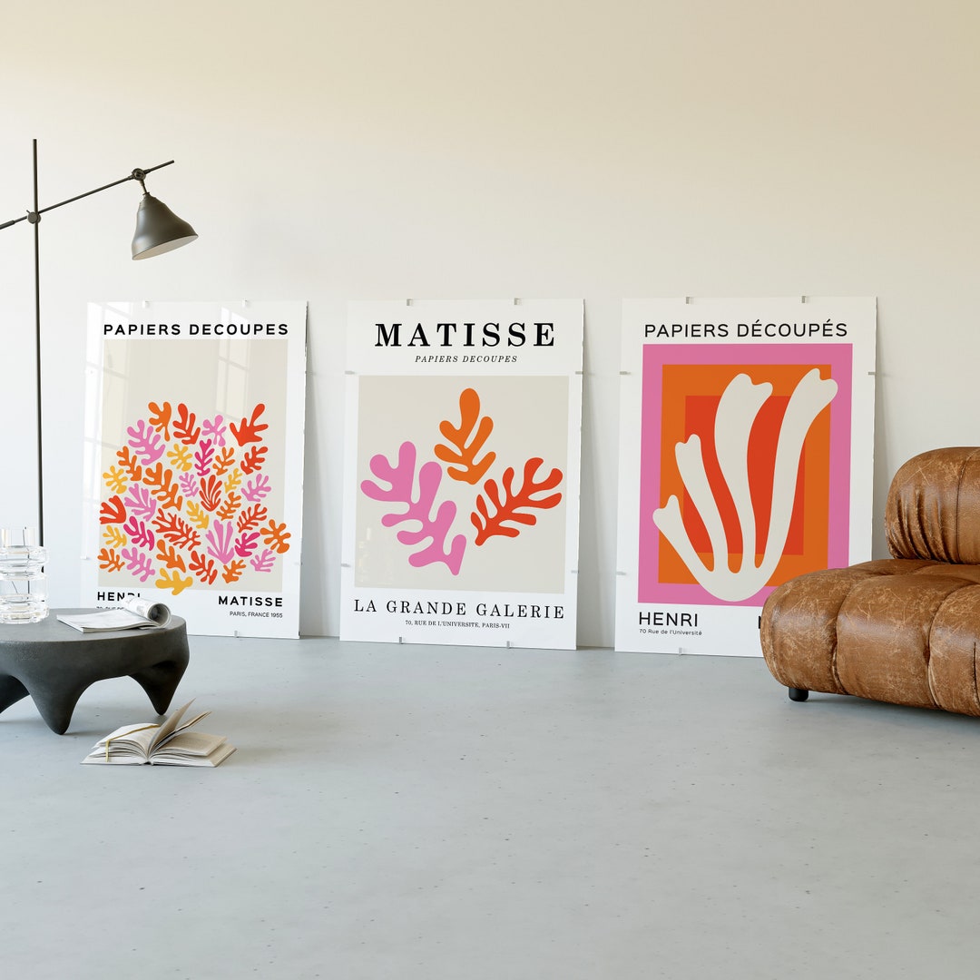 Henri Matisse Colorful Print Set of 3, Set of Matisse Wall Poster, Mid ...