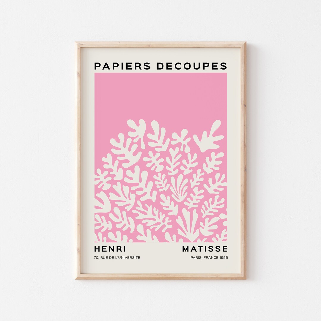 Pink Matisse Print, Henri Matisse Poster, Exhibition Wall Art ...