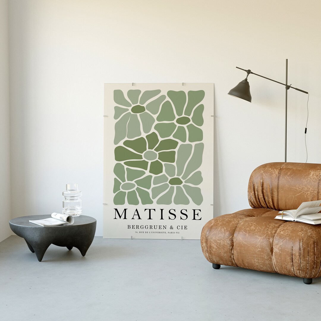 Sage Green Matisse Print, Exhibition Poster, Henri Matisse Print ...