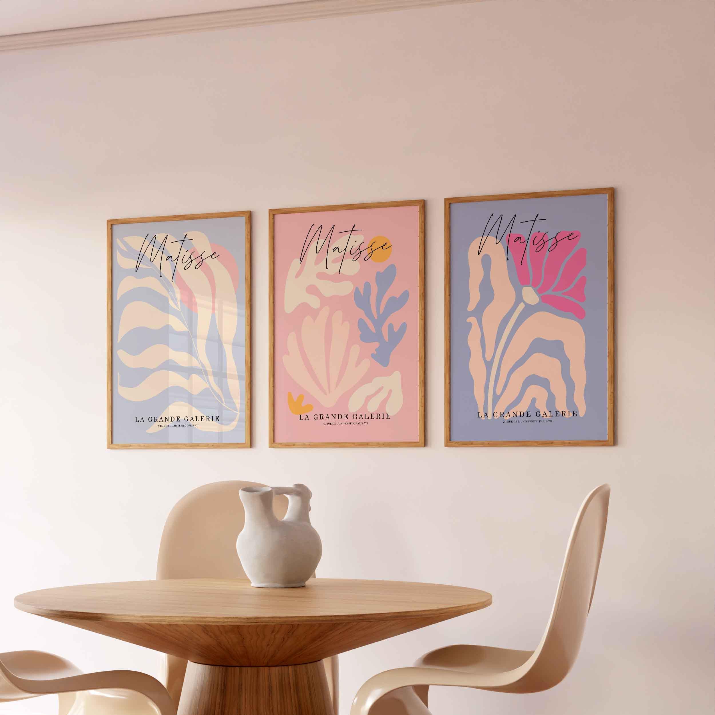 Matisse Print Set, Danish Pastel, Girly Wall Art - Etsy