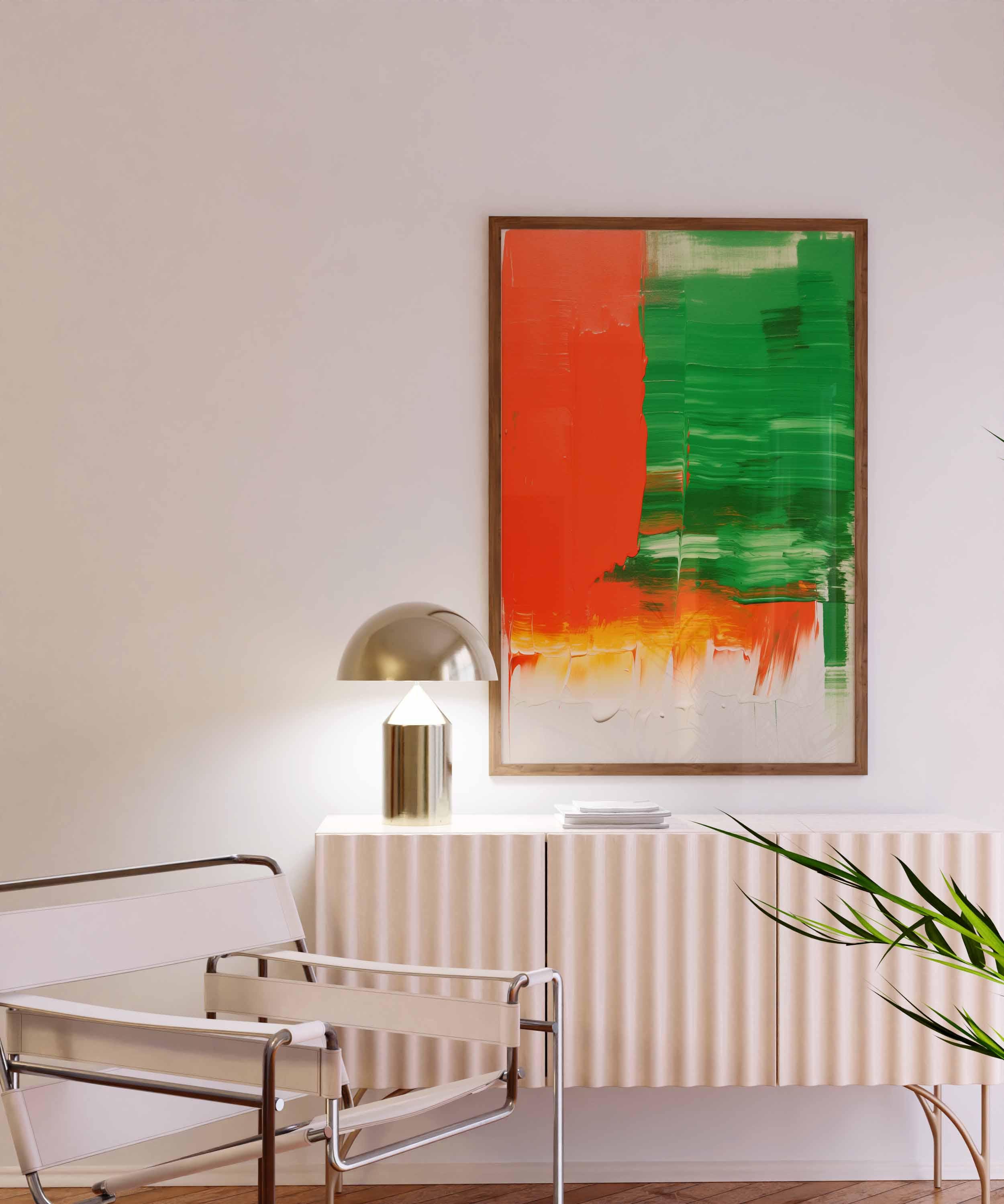 Mark Rothko Inspired Abstract Print, Red, Green, Orange Wall Art - Etsy