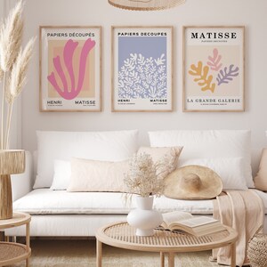PRINTABLE Henri Matisse Colorful Print Set of 3, Set of Matisse Wall ...