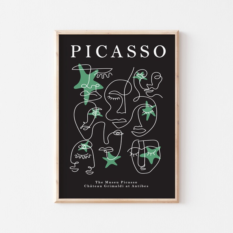 PABLO PICASSO Large Unframed Print Picasso Exhibition - Etsy