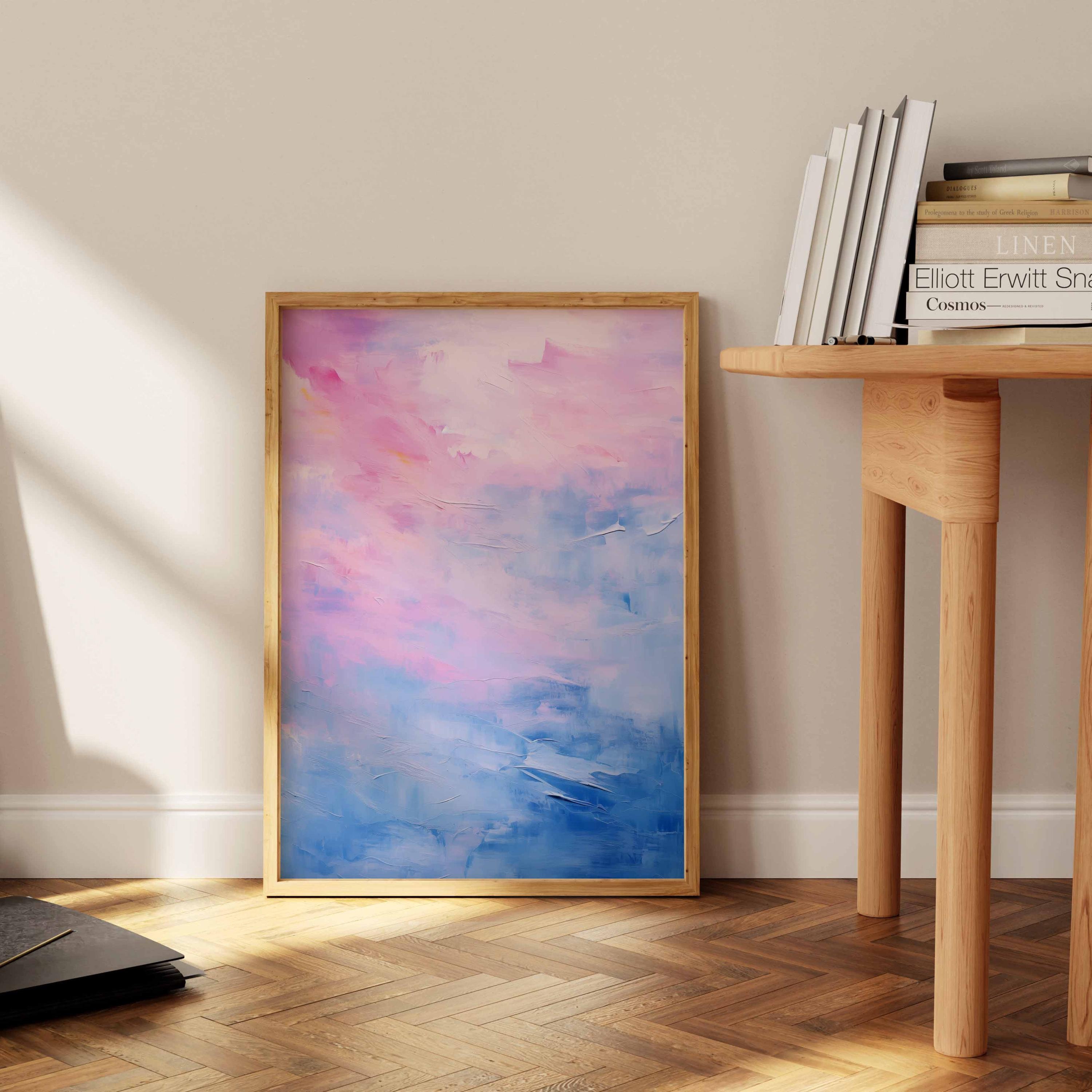 Abstract Rothko Art Print - Light Blue & Purple Wall Decor - Etsy
