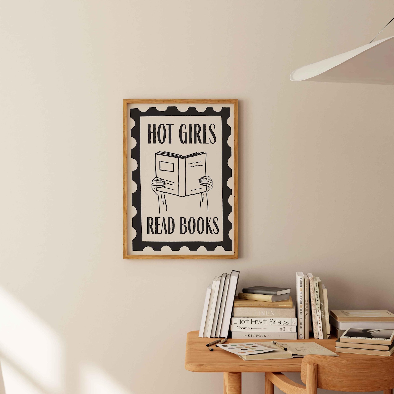 Hot Girls Read Books Print, Library Card Poster, Bookish Poster, Girly ...