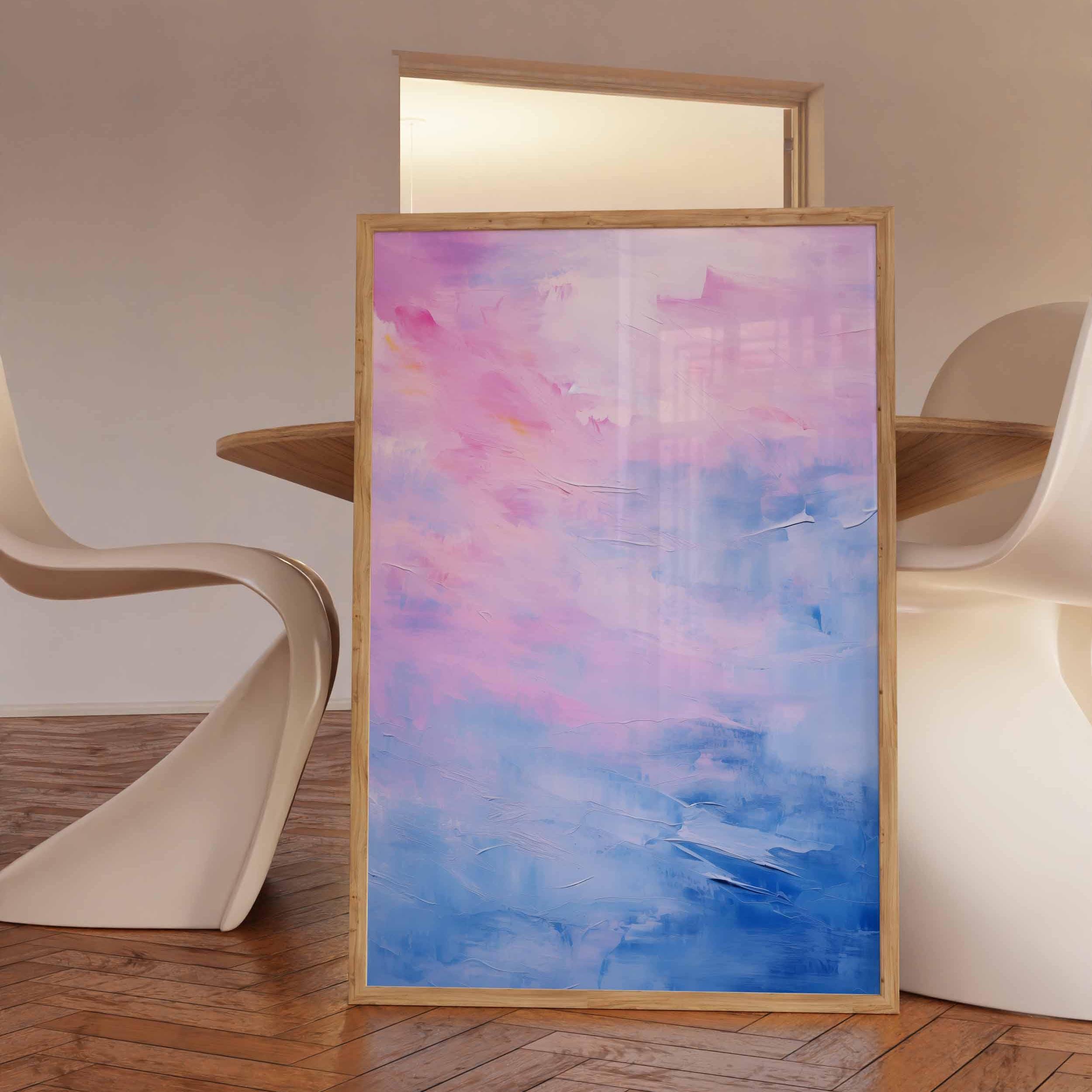 Abstract Rothko Art Print - Light Blue & Purple Wall Decor - Etsy
