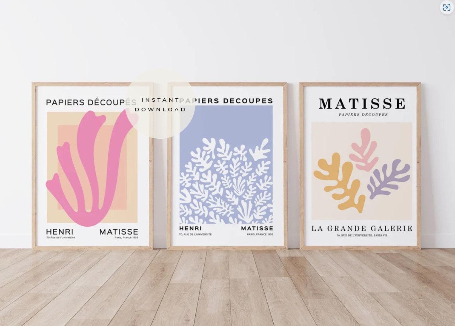 PRINTABLE Henri Matisse Colorful Print Set of 3 Set of - Etsy