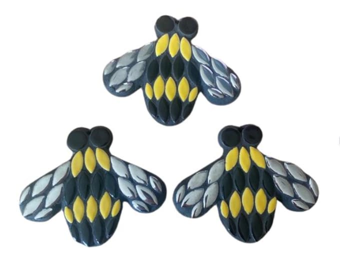 Mosaic Kit Three Little Bees - Garden Hanging Mosaics- Mosaic Art - Etsy