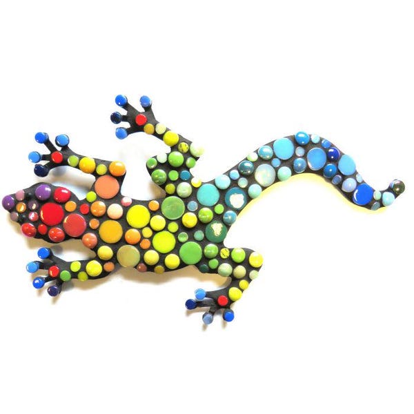 Mosaic Gecko - Etsy UK