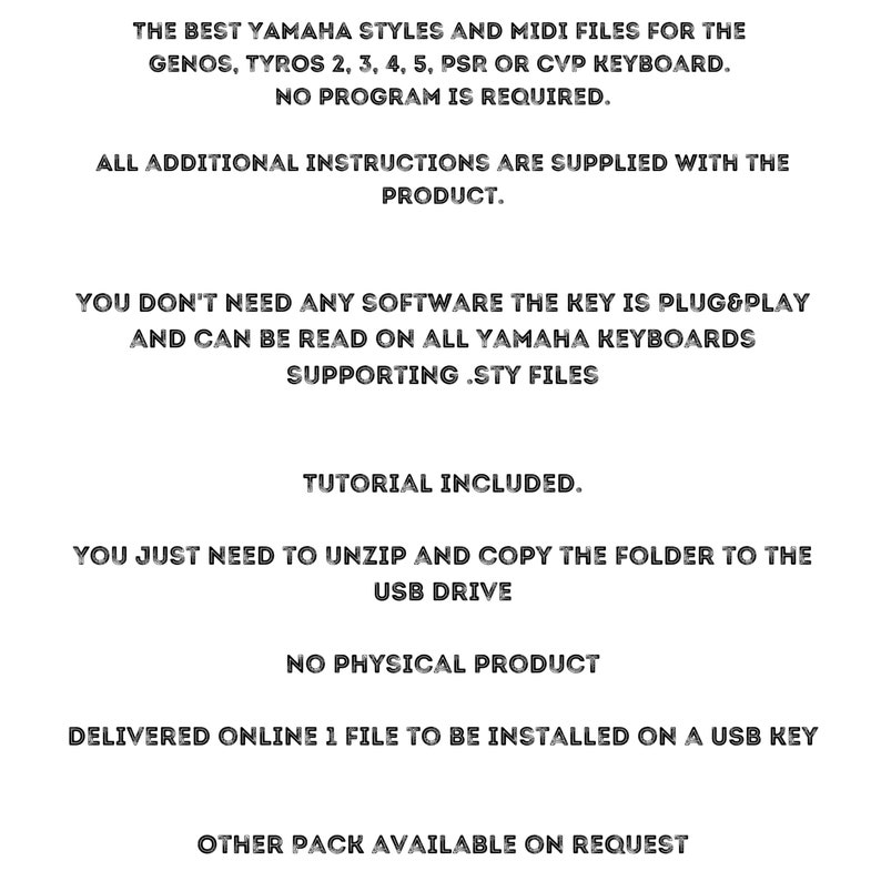 Ultimate Styles Yamaha Piano, 16000 Yamaha Song Styles Arranger ...