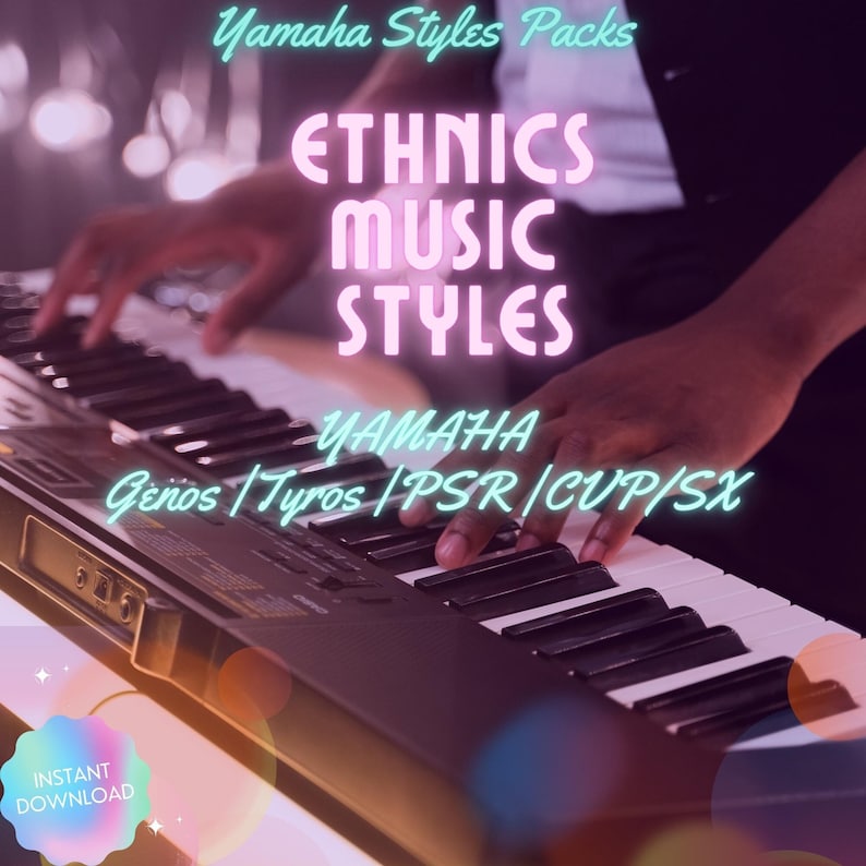 Ethnic Music Styles for Yamaha Piano, Yamaha Arranger Keyboards Genos ...