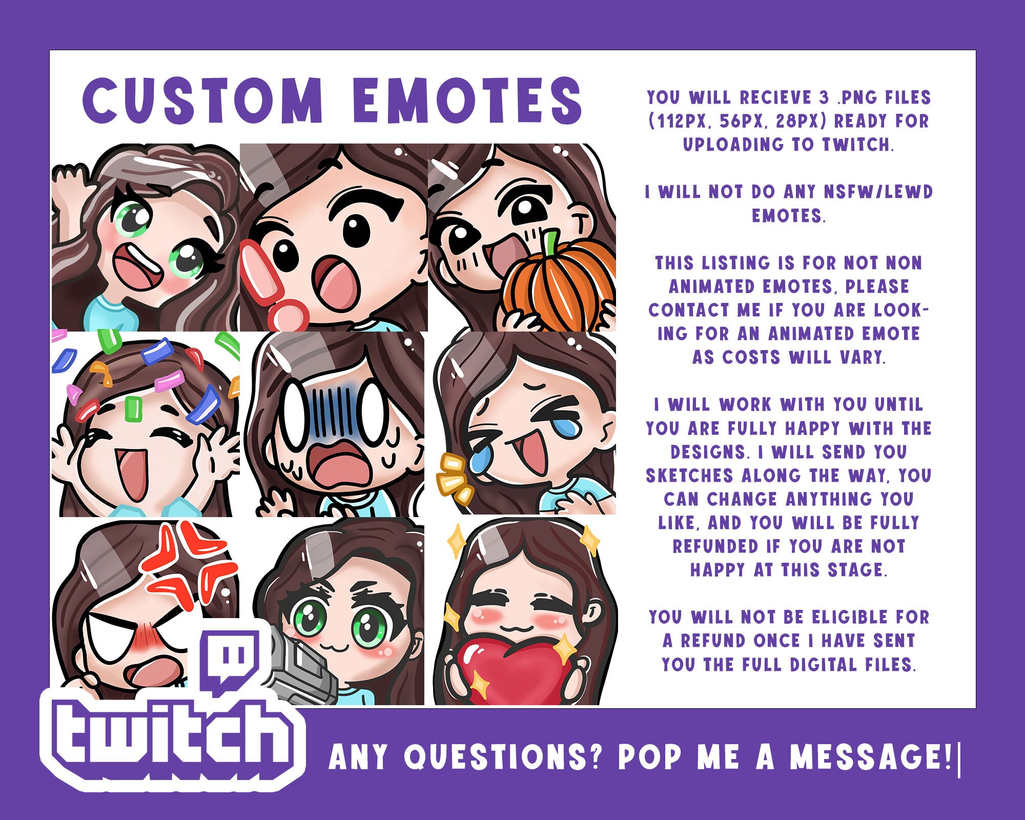 X5 Twitch Custom Emote Twitch Emote Badges Twitch Emote Set - Etsy X5 Twitch Custom Emote Twitch Emote Badges Twitch Emote Set - Etsy