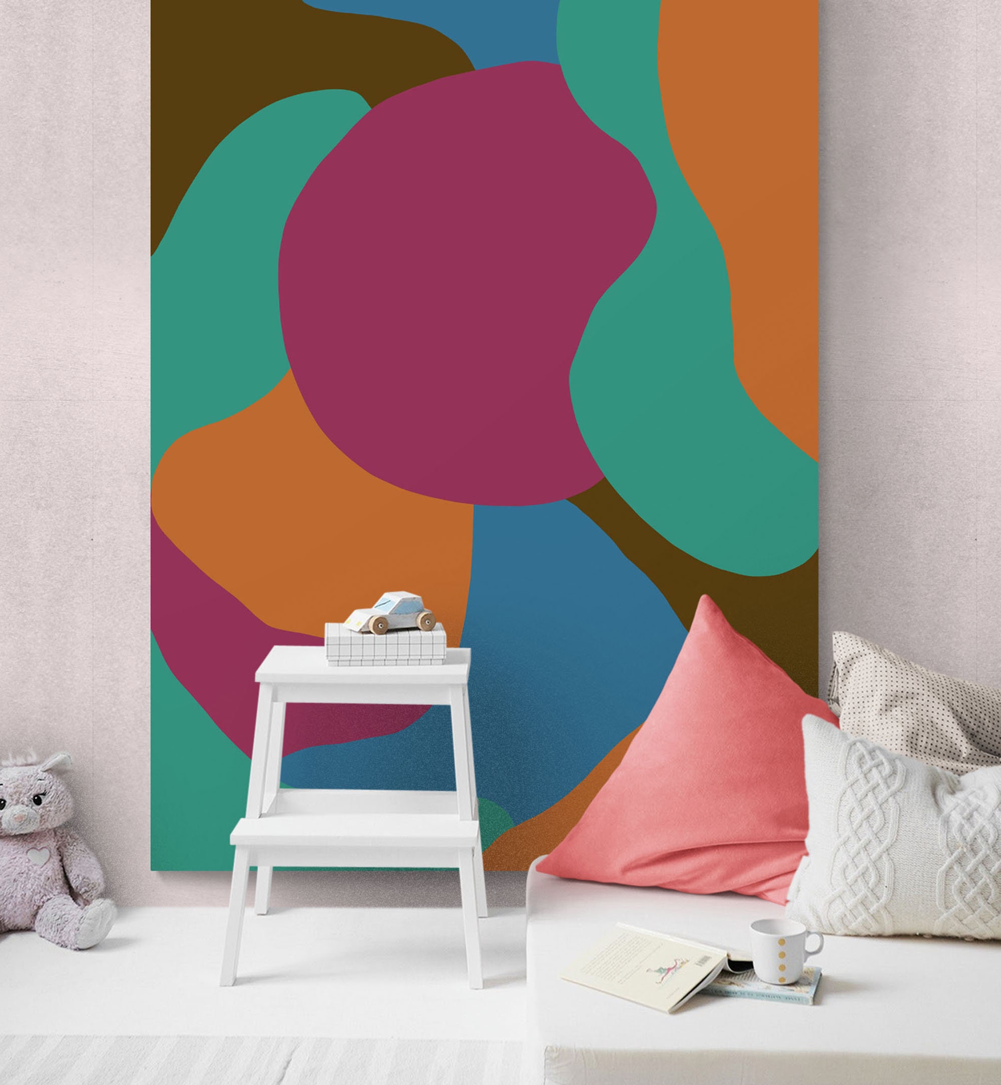 Printable Colorful Geometric Art, Abstract Wall Art Fathers Day Gift ...