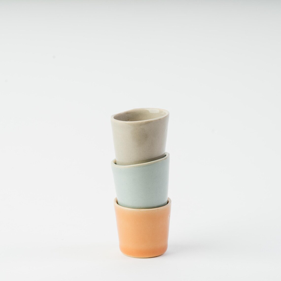 Handmade Burnt Orange Ceramic Shot Glass: Modern Minimalist Barware - Etsy