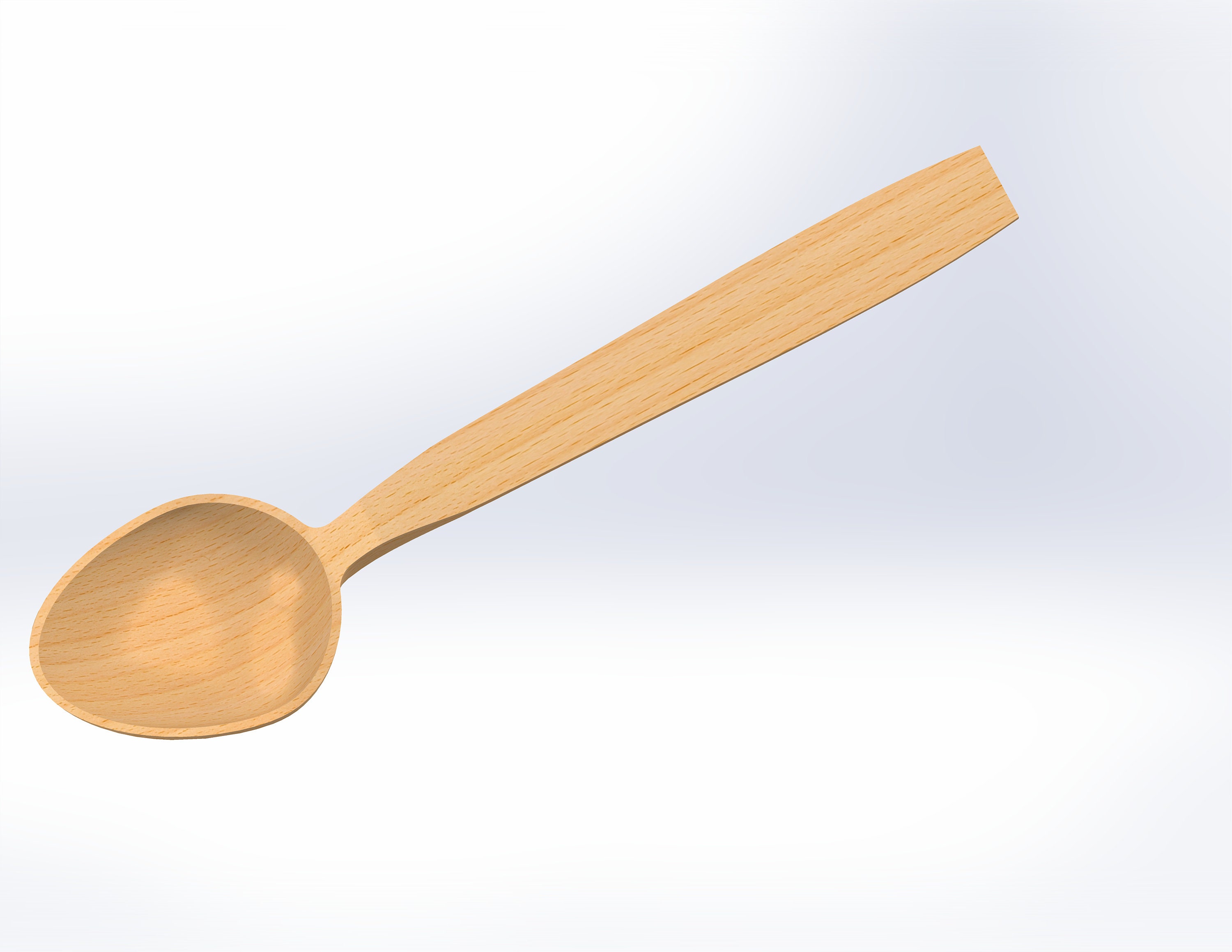 Wooden Spoon Template, Wood Carving Template, File for 3D Print and CNC ...