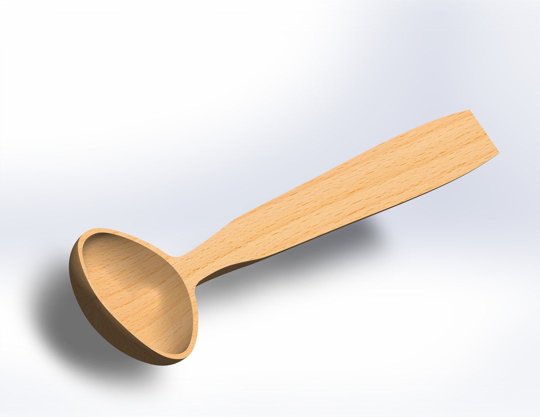 Wooden Spoon Template, Wood Carving Template, File for 3D Print and CNC ...