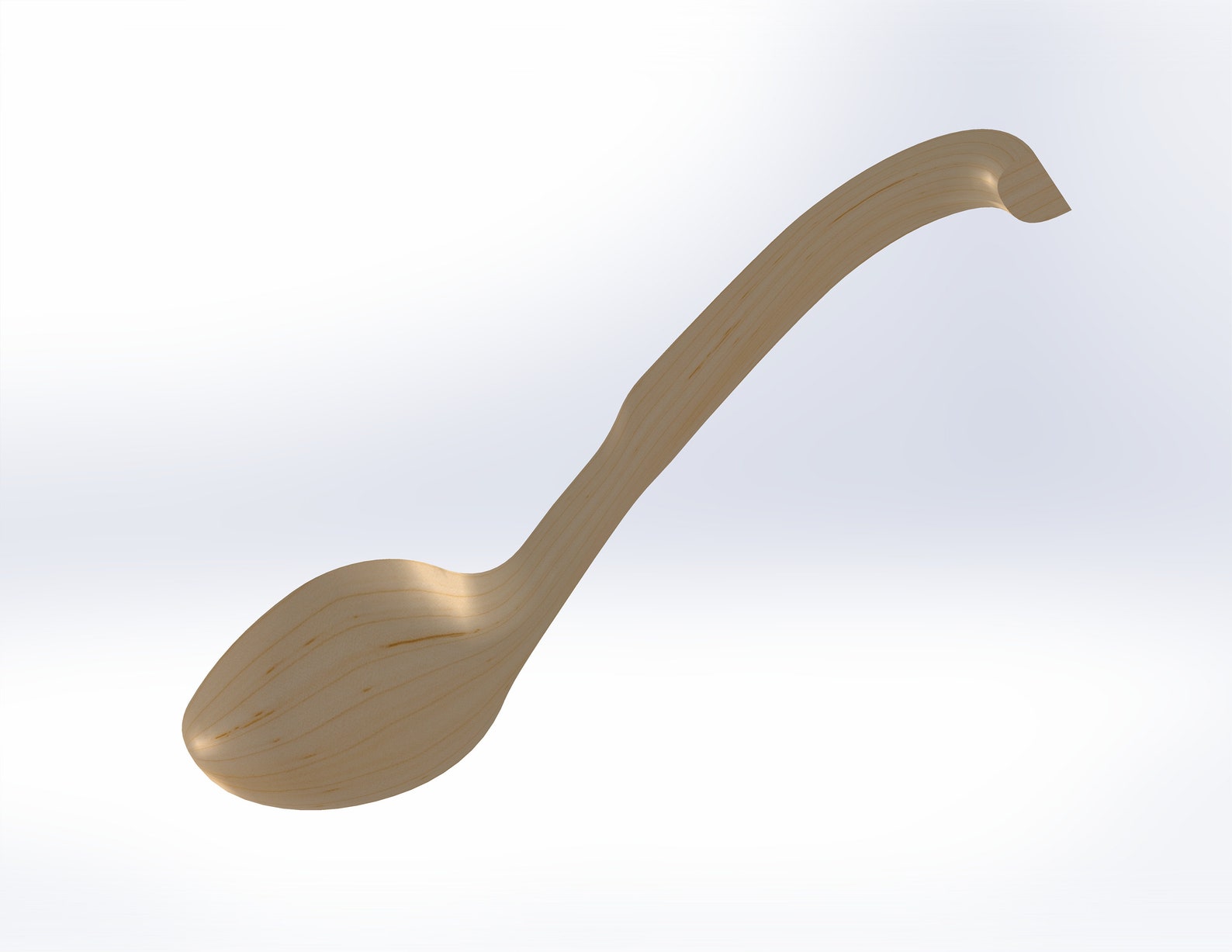 Wooden Spoon Template: 3D Print & CNC Carving (digital File) - Etsy