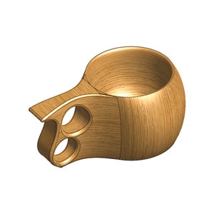 Kuksa Template, Guksi Template, Wooden Cup Drawing, File for 3D Print ...