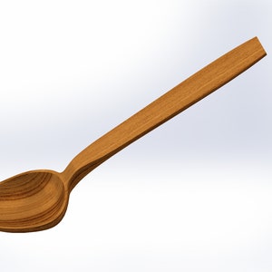 Wooden Spoon Template, Wood Carving Template, File for 3D Print and CNC ...
