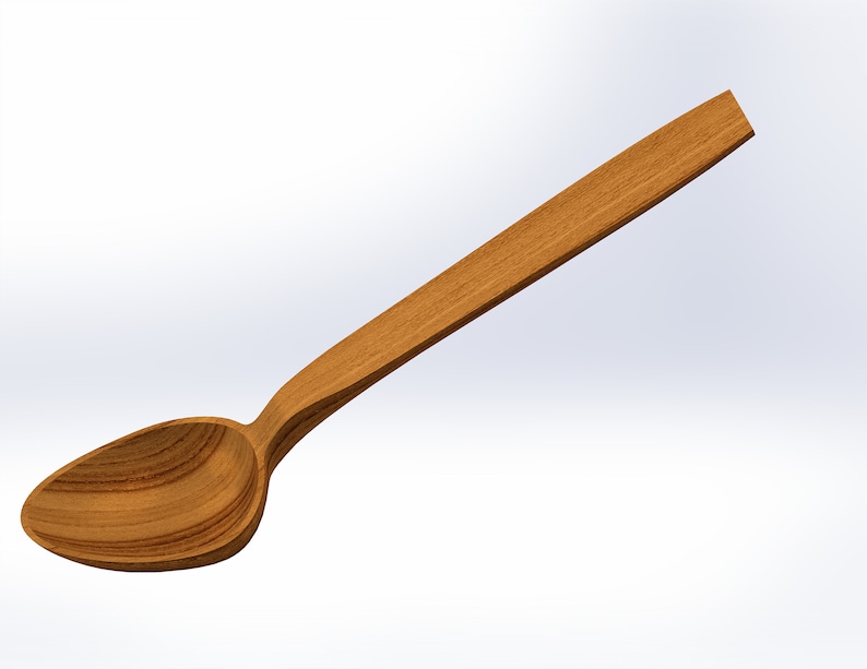Wooden Spoon Template, Wood Carving Template, File for 3D Print and CNC ...