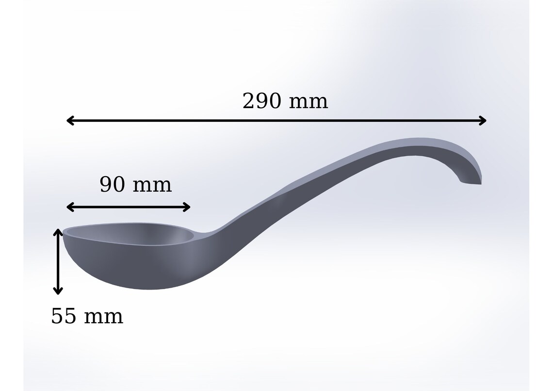 Wooden Spoon Template: 3D Print & CNC Carving (digital File) - Etsy