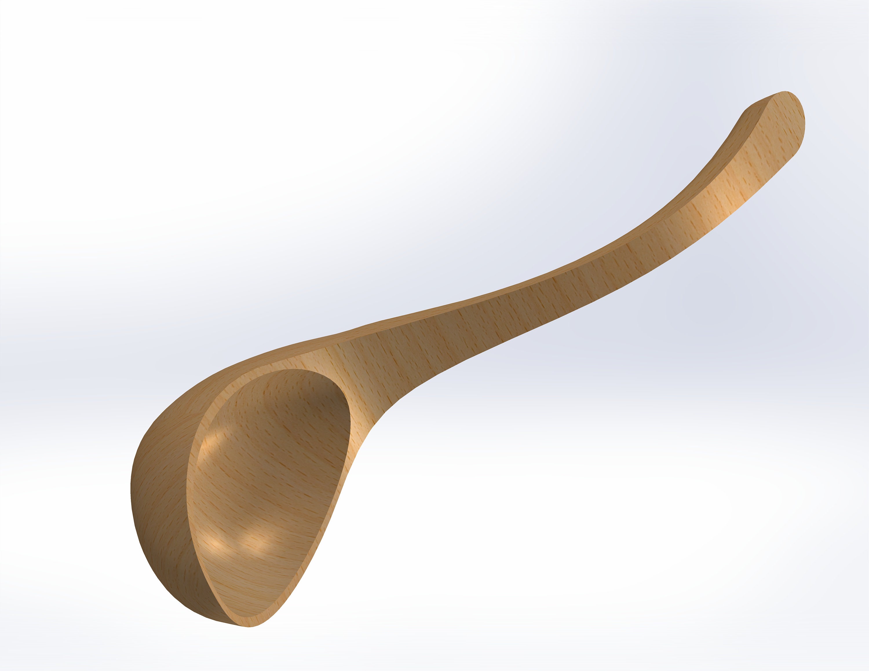Wooden Spoon Template, Wood Carving Template, File for 3D Print and CNC ...