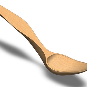 Wooden Spoon Template, Wood Carving Template, File for 3D Print and CNC ...