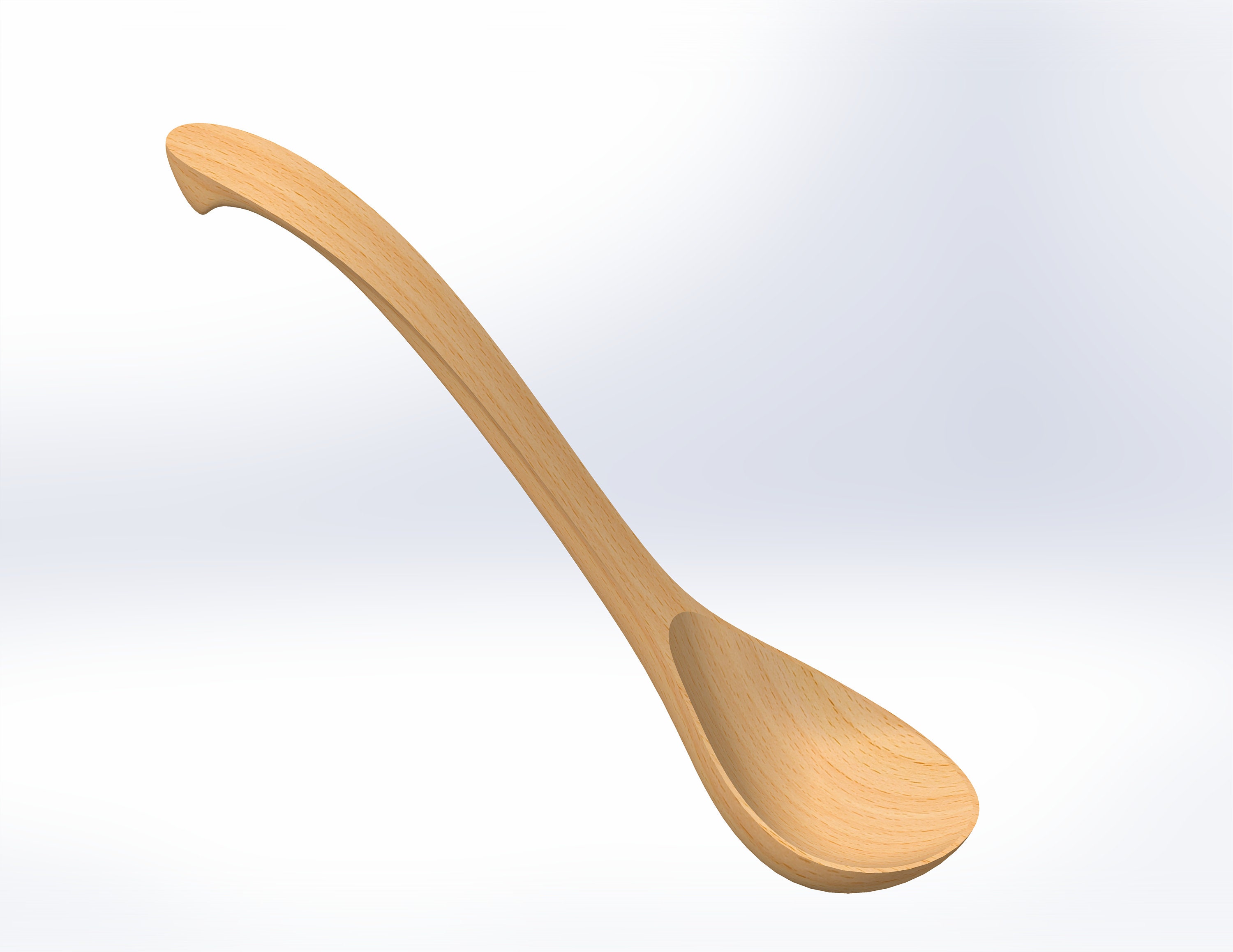 Wooden Spoon Template, Wood Carving Template, File for 3D Print and CNC ...